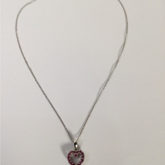 Ross-Simons | Jewelry | Vintage Ross Simons Ruby Heart Sterling Silver ...